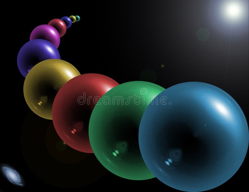 Corps Ronds En Verre Abstraits Illustration Stock - Illustration du ...