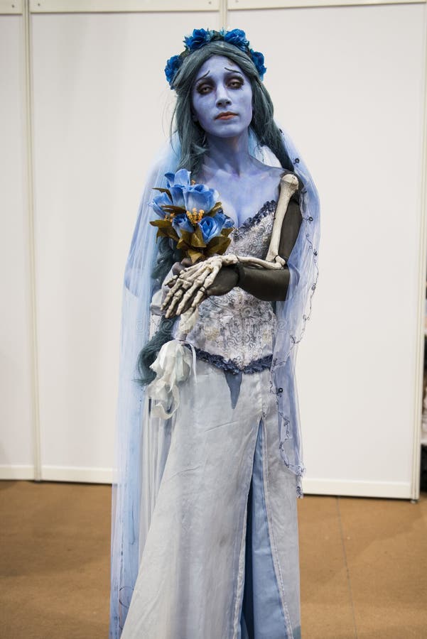 Corpse Bride cosplayer editorial stock image. Image of bride - 27384469