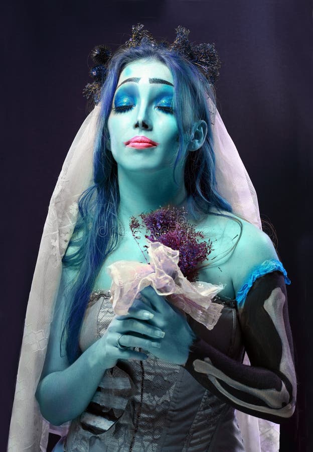 Corpse Bride Under Blue Moon Light Stock Photo - Image of character ...