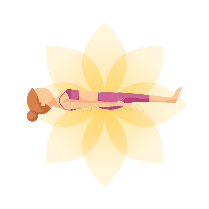 Corpse Pose. Vector Illustration Decorative Design Stock Vector ...