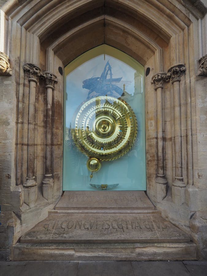 Corpus Christi College Corpus Clock in Cambridge Editorial Stock Image ...