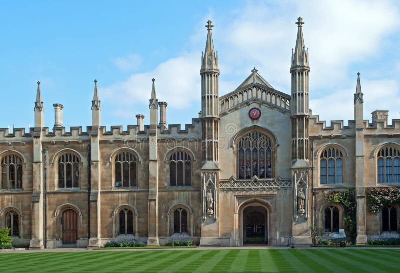 Corpus Christi College Yard Stock Image - Image of britain, court: 19908237