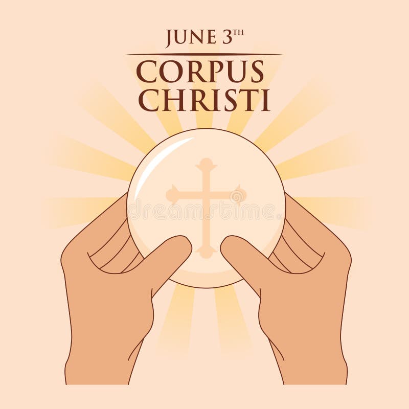 Corpus Christi Illustration Stock Vector - Illustration of ostensory ...