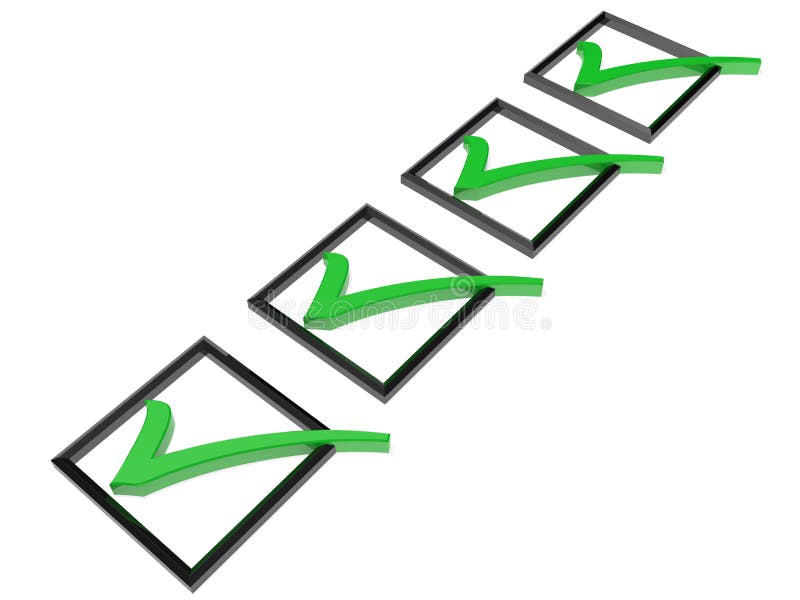 Correct stock illustration. Illustration of answers, ticks - 13015937