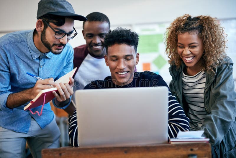 The Correct Answer is only a Click Away. University Students Using a ...