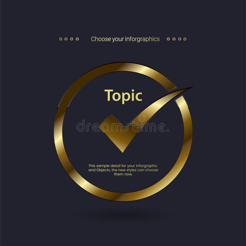 A Correct Check Icon in Circle Infographic, Circles Infographic ...
