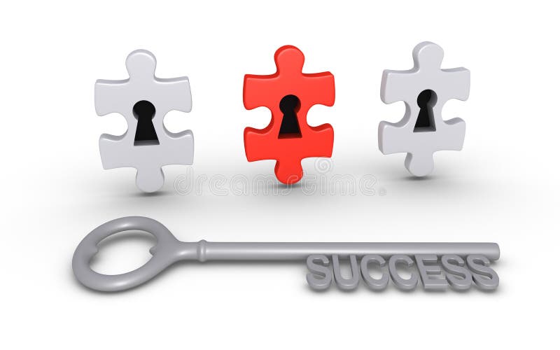 Correct choice for success stock illustration. Illustration of choice ...