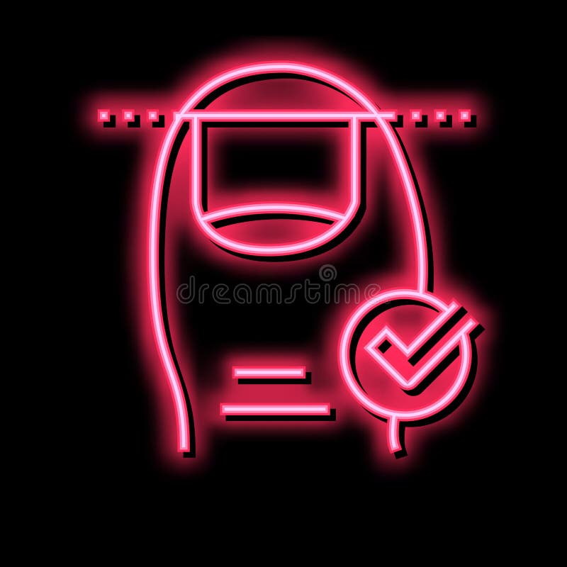 Correct Cut Nail Neon Glow Icon Illustration Stock Vector ...