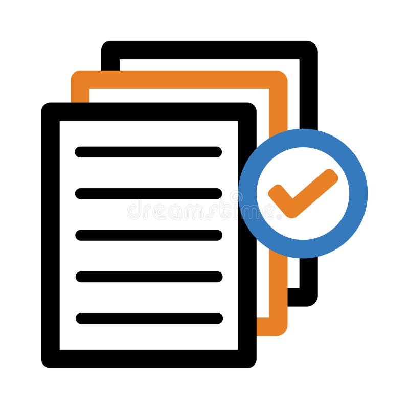 Correct, Document, Tick, Check, File, Correct Document Icon Stock ...