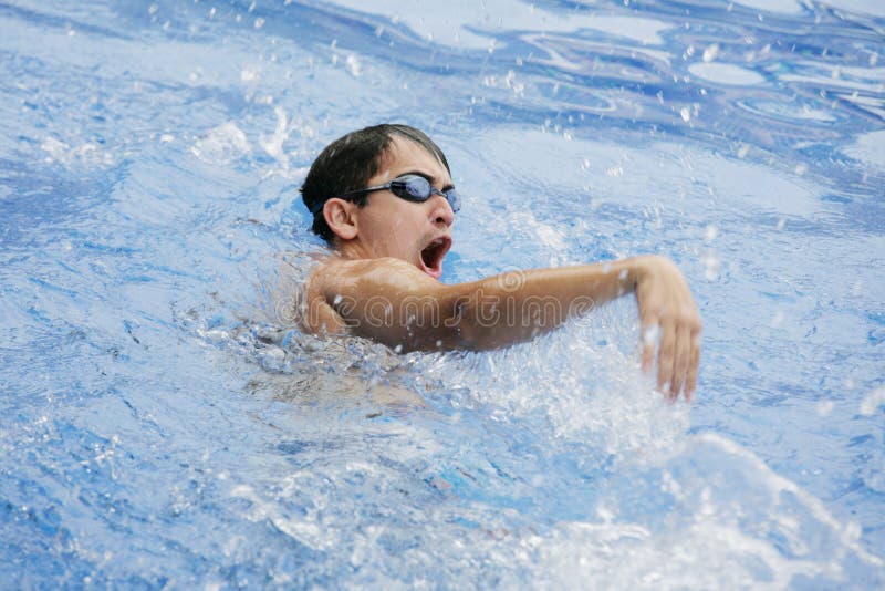 Correct Hand Posture for Swimming Stock Image - Image of person ...