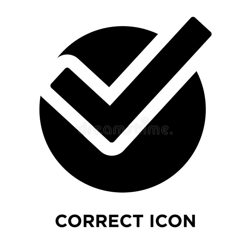 Correct Concept Vector Linear Icon Isolated on Transparent Background ...