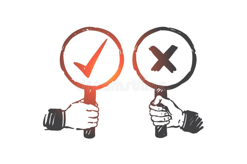 Wrong Hand Drawn Sketch Stock Illustrations – 1,030 Wrong Hand Drawn ...