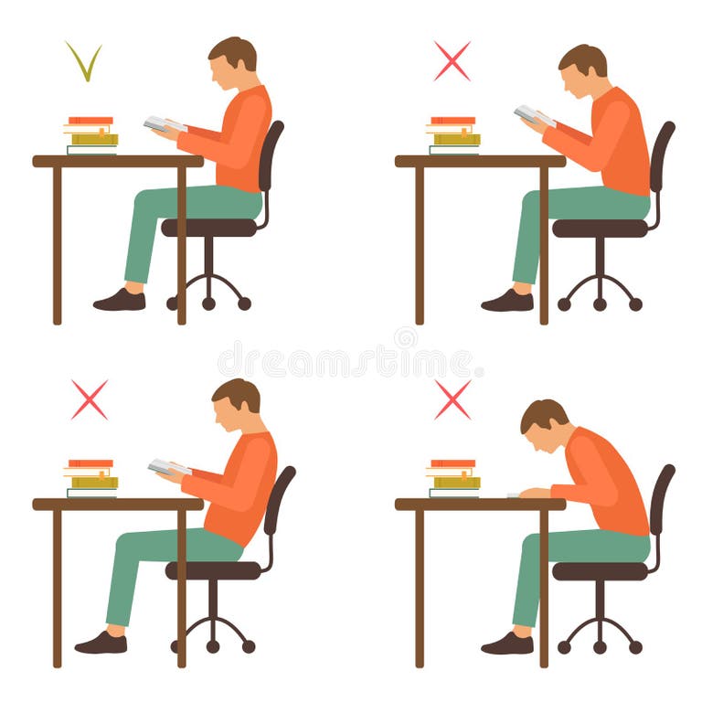 Read Sitting Posture Stock Illustrations – 122 Read Sitting Posture ...