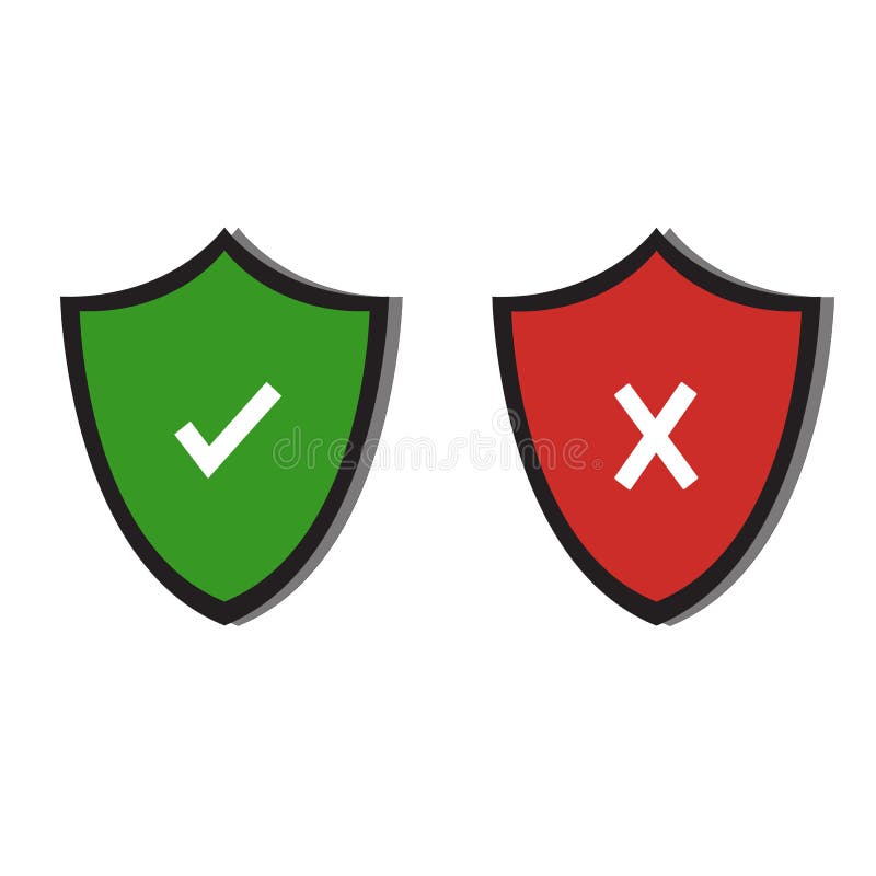 Correct and Incorrect, Vectors Illustration Stock Vector - Illustration ...