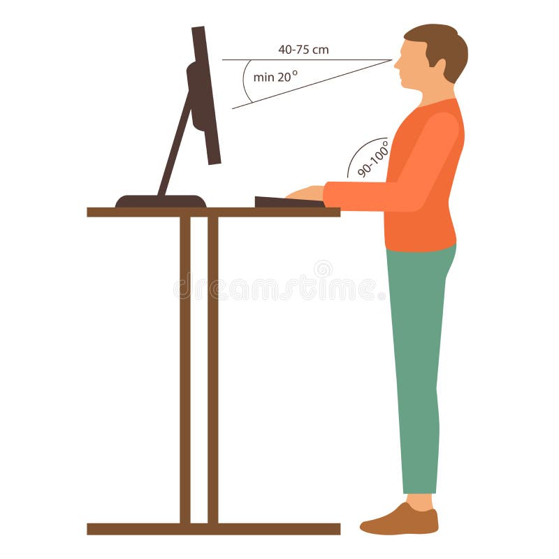 Good Bad Posture Cartoon Stock Illustrations – 343 Good Bad Posture ...