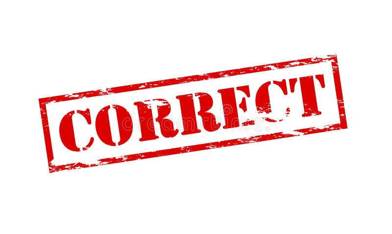 Correct stock illustration. Illustration of right, exact - 109025952