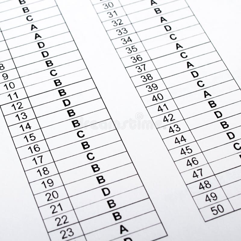 Girl with Test and a Grade at School Stock Image - Image of cheerful ...