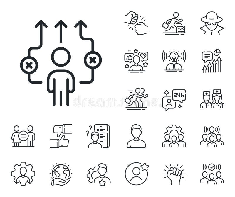 Correct Working Process Line Icon. Business Way Sign. Specialist ... Correct Working Process Line Icon. Business Way Sign. Specialist ...