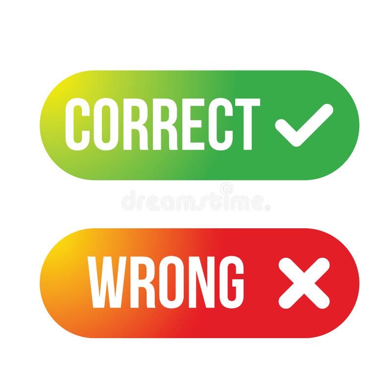Right and wrong icon stock vector. Illustration of checklist - 42693448