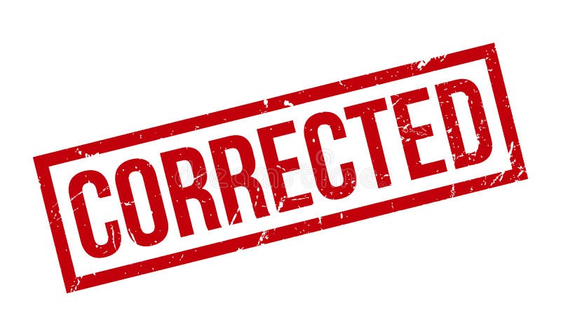 Corrected Stamp Stock Illustrations – 142 Corrected Stamp Stock ...