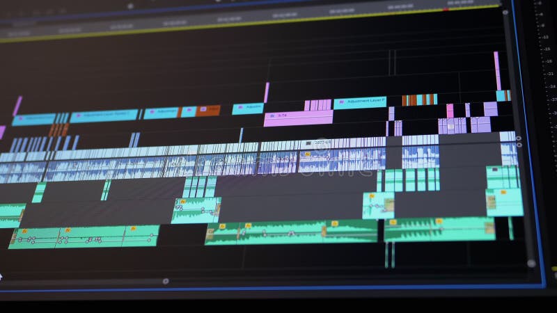 Correction, Editing Audio Layers Played on the Soundtrack on a Computer ...