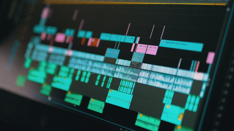Correction, Editing Audio Layers Played on the Soundtrack on a Computer ...