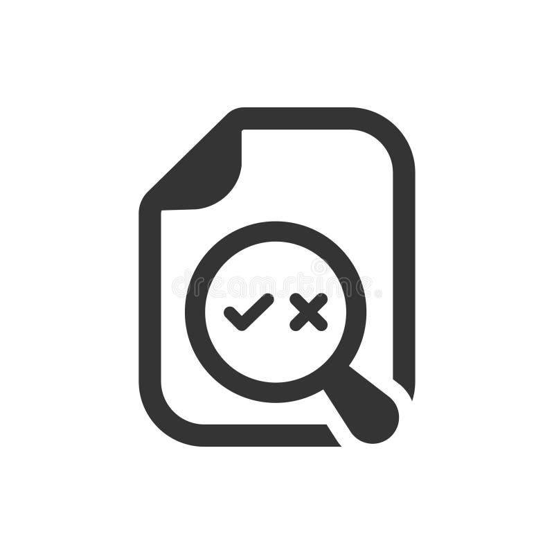 Proofreading Icon stock vector. Illustration of symbol - 120395642