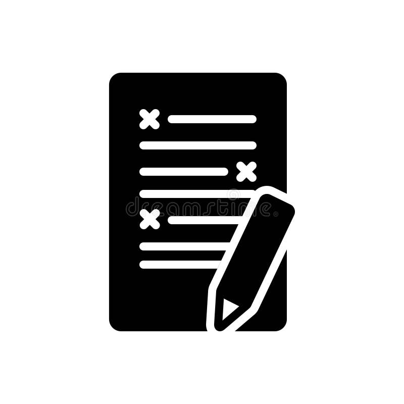 Black Solid Icon for Correction, Improvement and Reform Stock ...