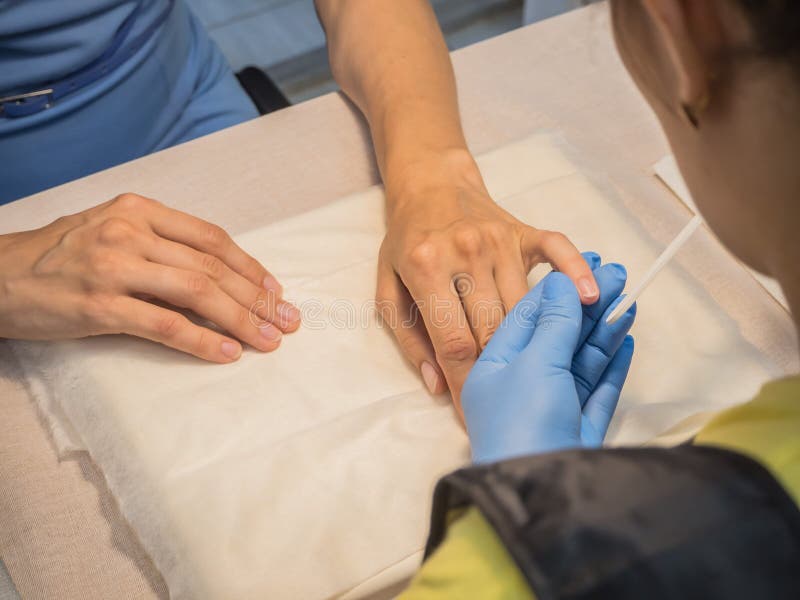 Correction of the Nail Shape in the Nail Salon. Manicure Procedures ...