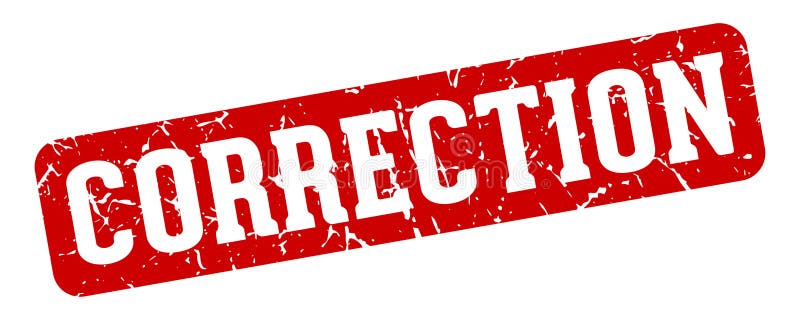 Correction Sign Stock Illustrations – 9,187 Correction Sign Stock ...