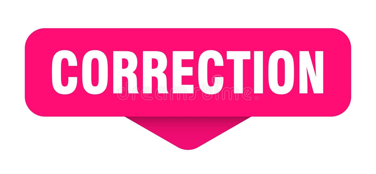 Correction Sign Stock Illustrations – 9,100 Correction Sign Stock ...