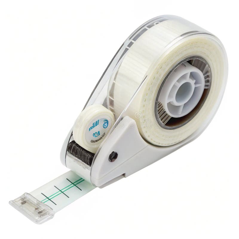 Correction Tape Isolated on White Background Stock Illustration ...