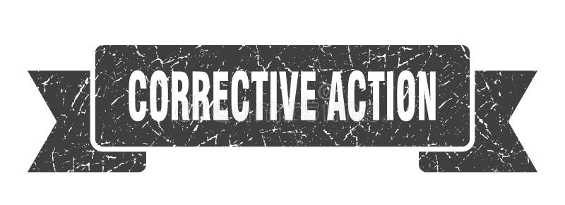 Corrective Action Ribbon. Corrective Action Grunge Band Sign Stock ...