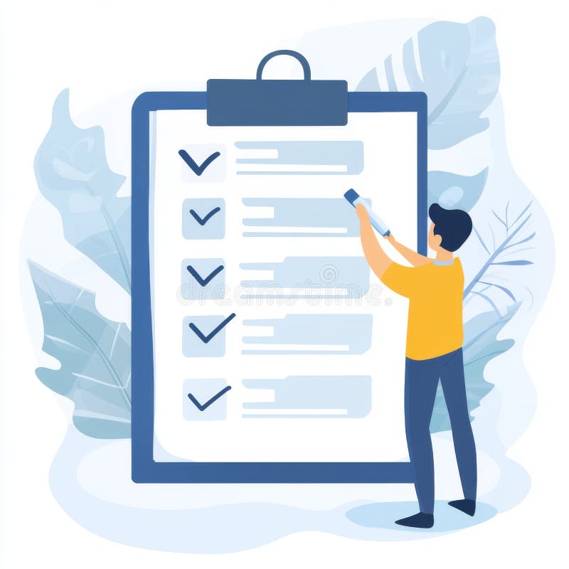 Corrective and Preventive Action Checklist Isolated on White Background ...