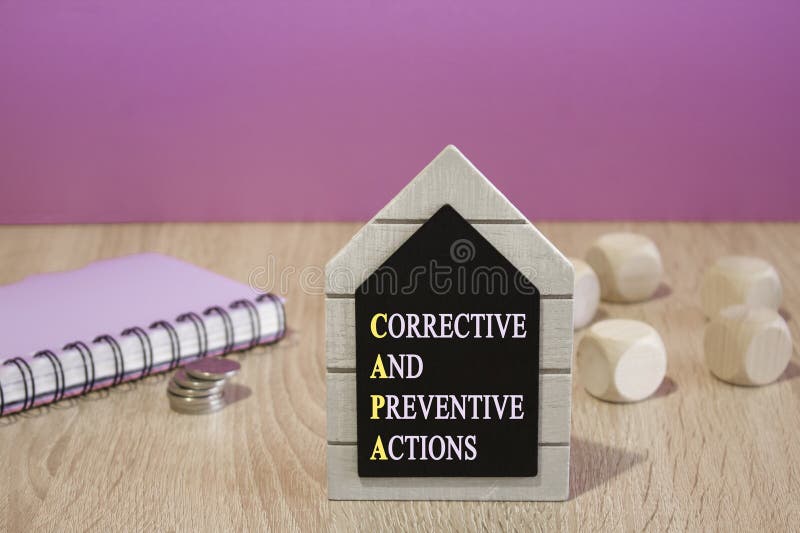 Corrective and Preventive Actions Symbol. Concept Words Corrective and ...