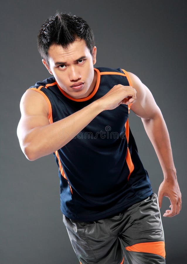 Corredor Masculino Do Atleta Foto de Stock - Imagem de macho ...