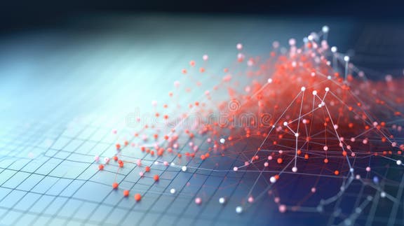 Correlation graphic data stock illustration. Illustration of ...