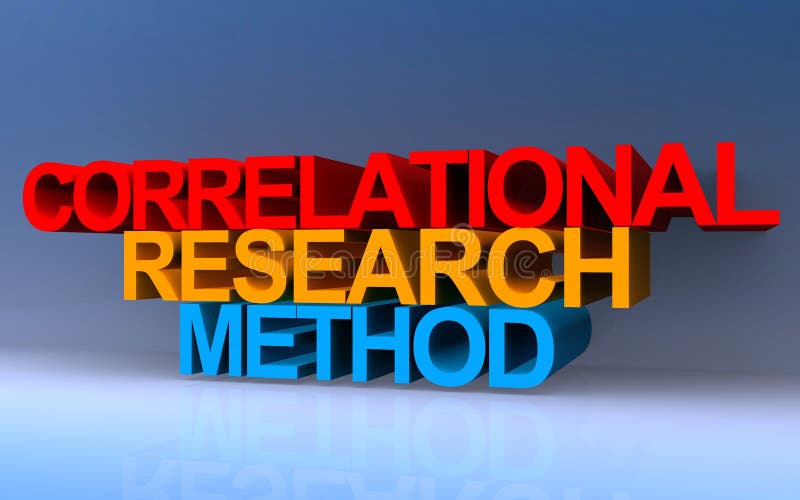 Correlational Research Method on Blue Stock Illustration - Illustration ...