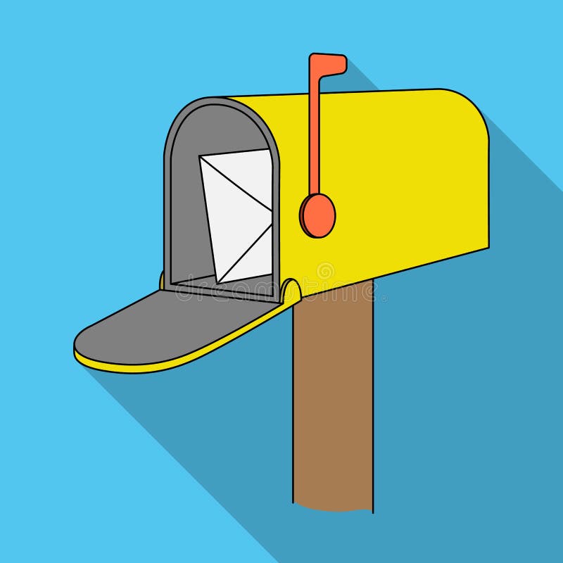 Correspondence Box.Mail and Postman Single Icon in Outline Style Vector ...