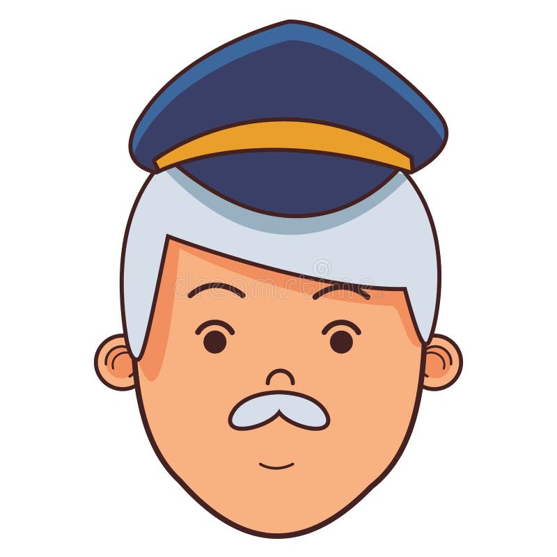 Correspondence Postman Face Cartoon Stock Vector - Illustration of face ...