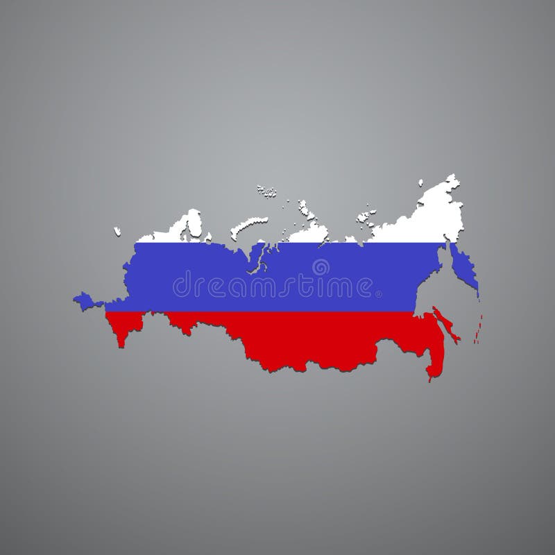 Mapa De La Federación Rusa Con Los Elementos De Infographics ...