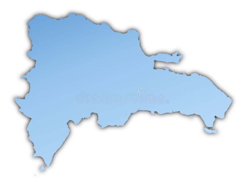 Mapa De La República Dominicana - Ejemplo Detallado Del Vector Stock de ...