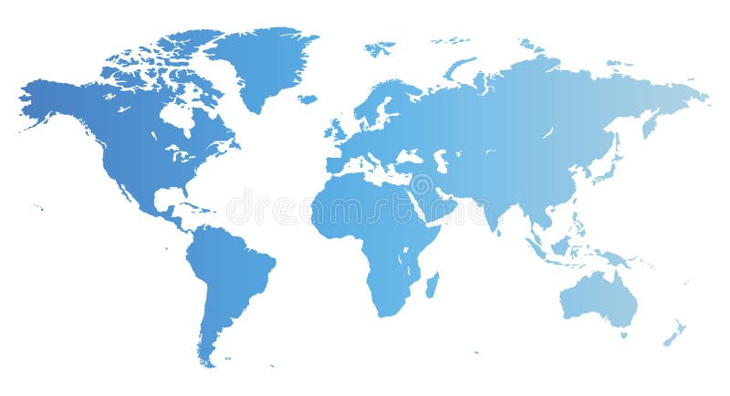Correspondencia De Mundo Azul Ilustración del Vector - Ilustración de ...
