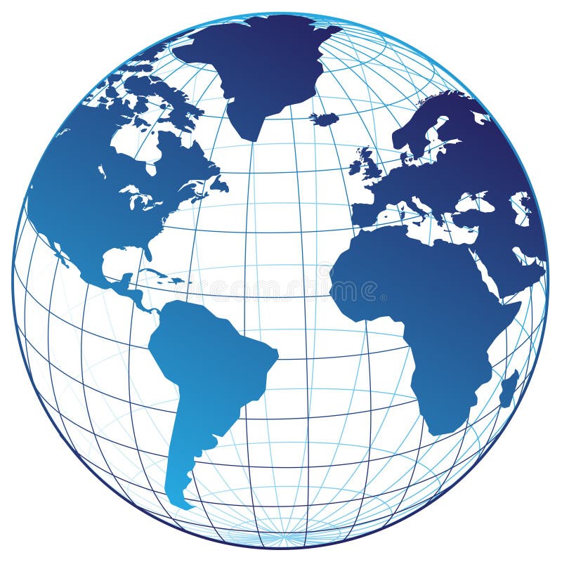 Icono Del Globo Del Vector Del Mundo Ilustración del Vector ...