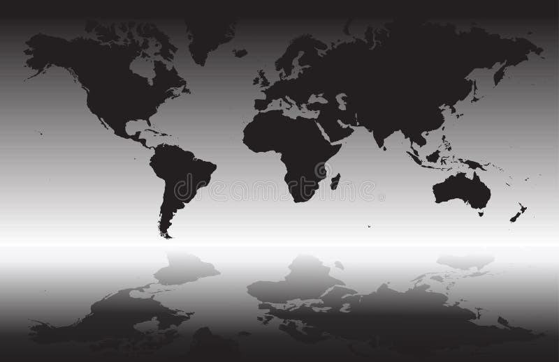 Mapa del vector del mundo stock de ilustración. Ilustración de ...