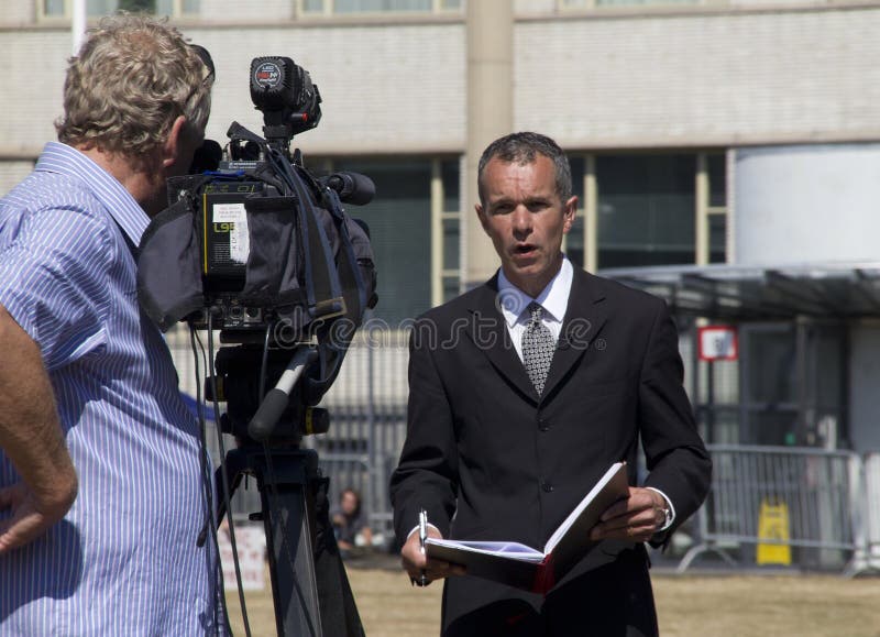 Reporter Interviews a Politician Editorial Stock Photo - Image of ...