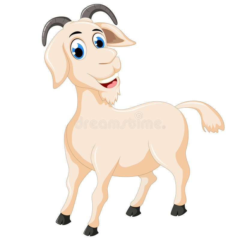 Corrida Da Cabra Dos Desenhos Animados Ilustração Stock - Ilustração de ...