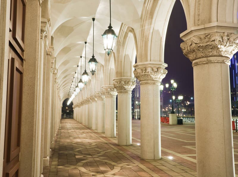 Corridor stock image. Image of design, building, europe - 14190879