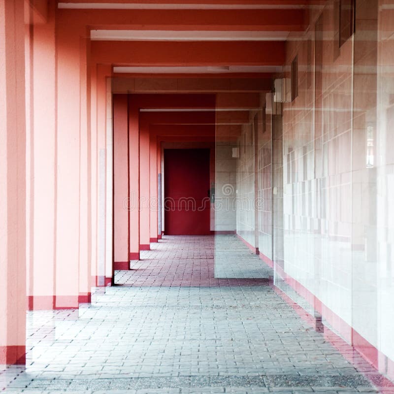 Corridor stock photo. Image of architecture, point, concrete - 22438310