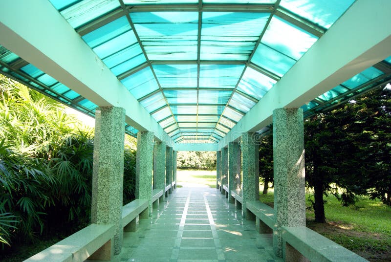 Corridor stock photo. Image of rest, park, tourism, plants - 24990794